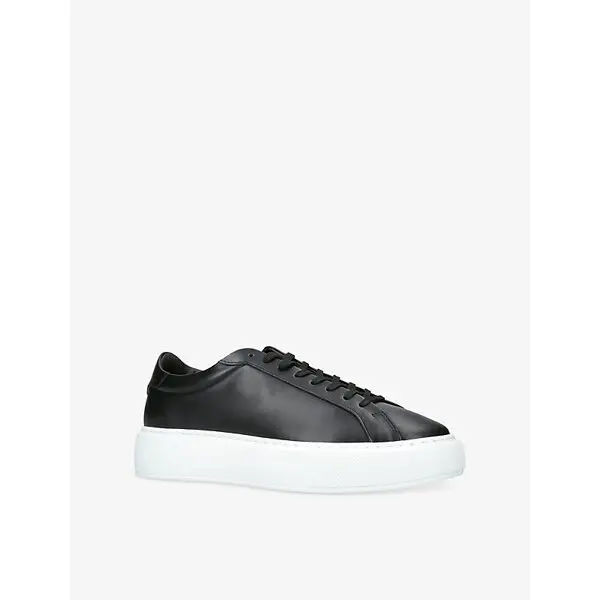ARNE Essential Leather Low-top Trainers - Black