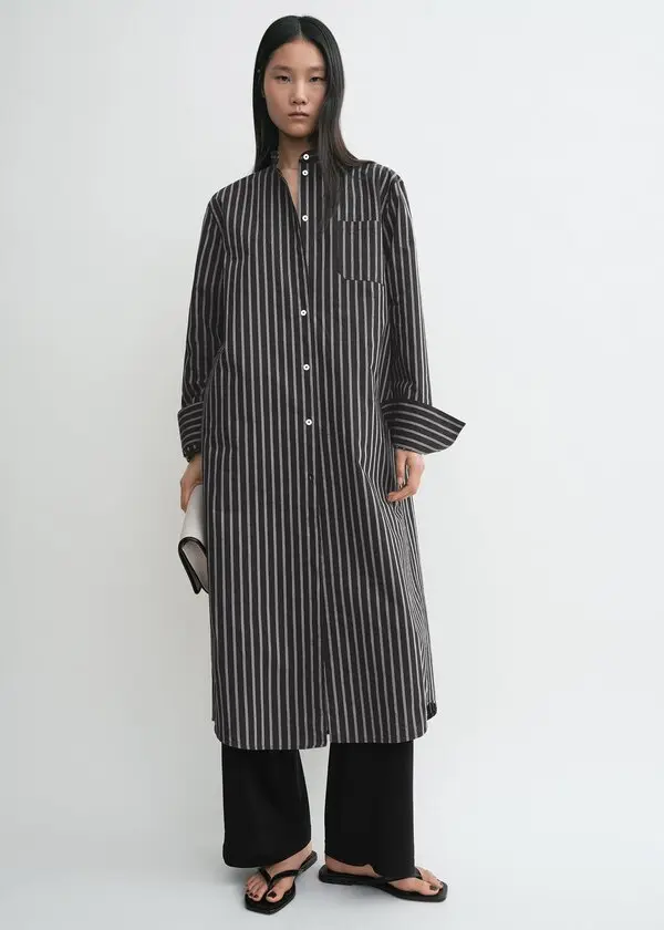 TOTEME Striped Tunic - Black