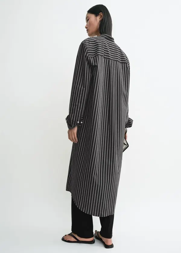 TOTEME Striped Tunic - Black