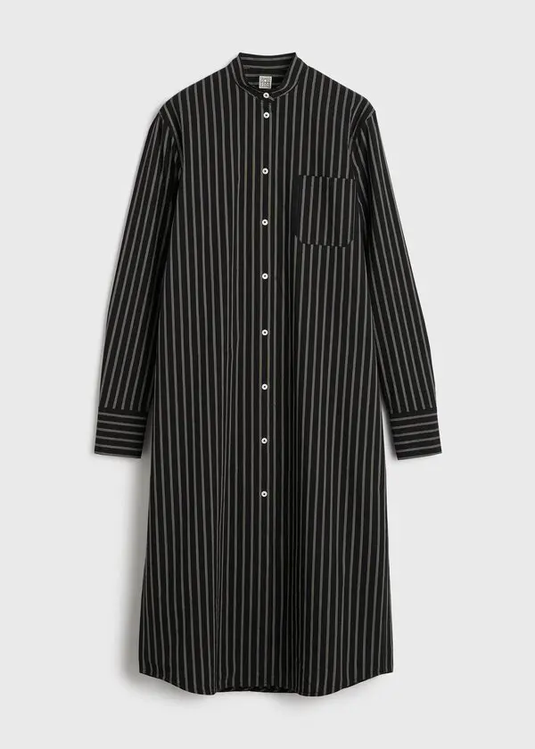 TOTEME Striped Tunic - Black