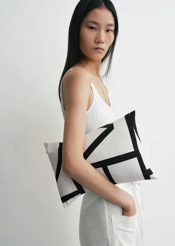 TOTEME Monogram Pillow - White