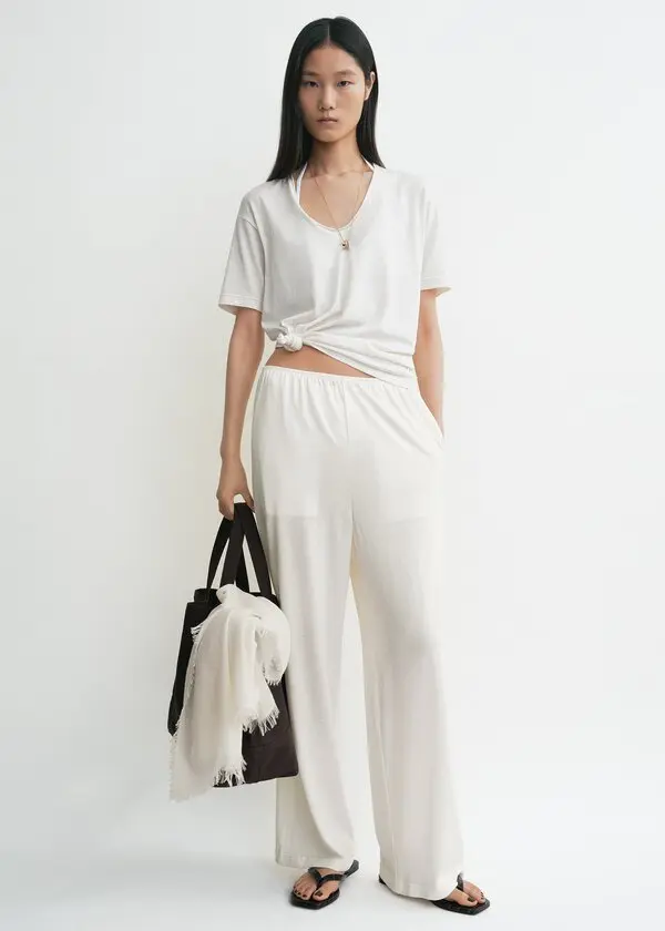 TOTEME Cotton Silk Pj Bottoms