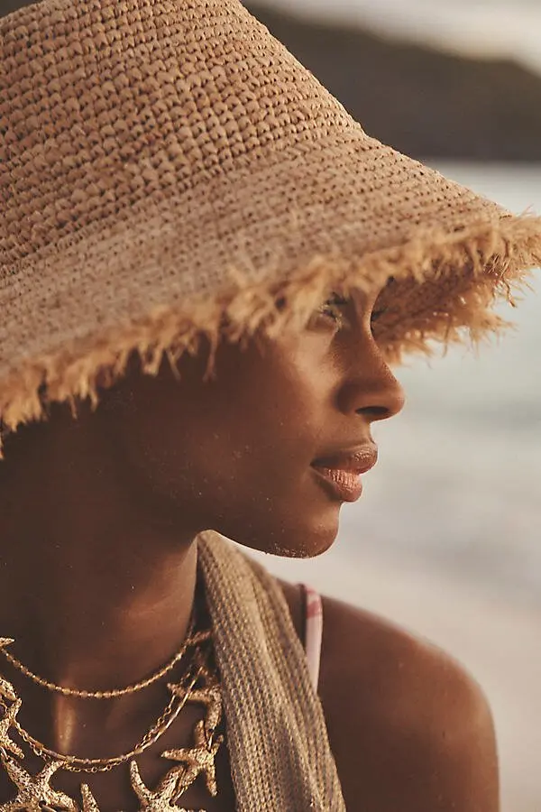 Wyeth Wide-Brim Straw Bucket Hat In Beige - 32% Off  display picture 1