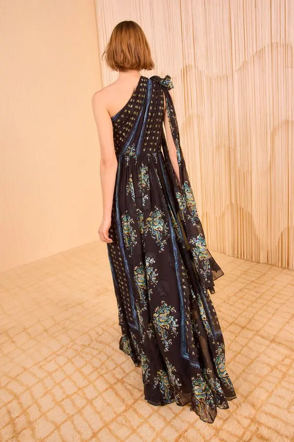 Ulla Johnson Angelique Draped Scarf Gown - Twilight
