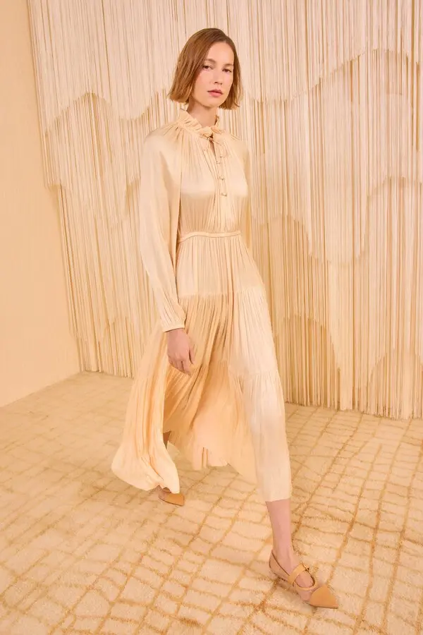 Ulla Johnson Riley Long Sleeve Midi Dress