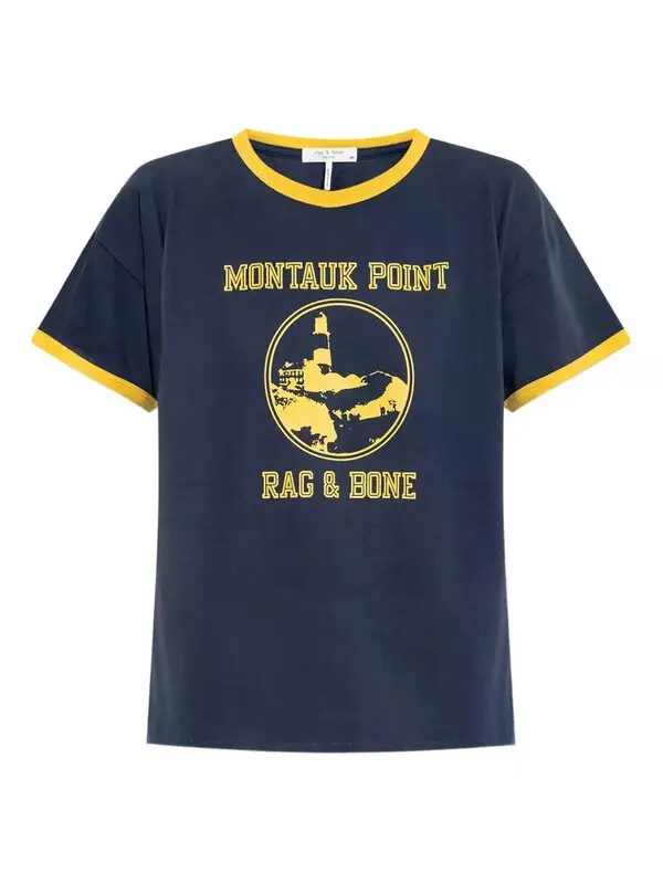 Rag & Bone Montauk Point Graphic T-shirt - Blue