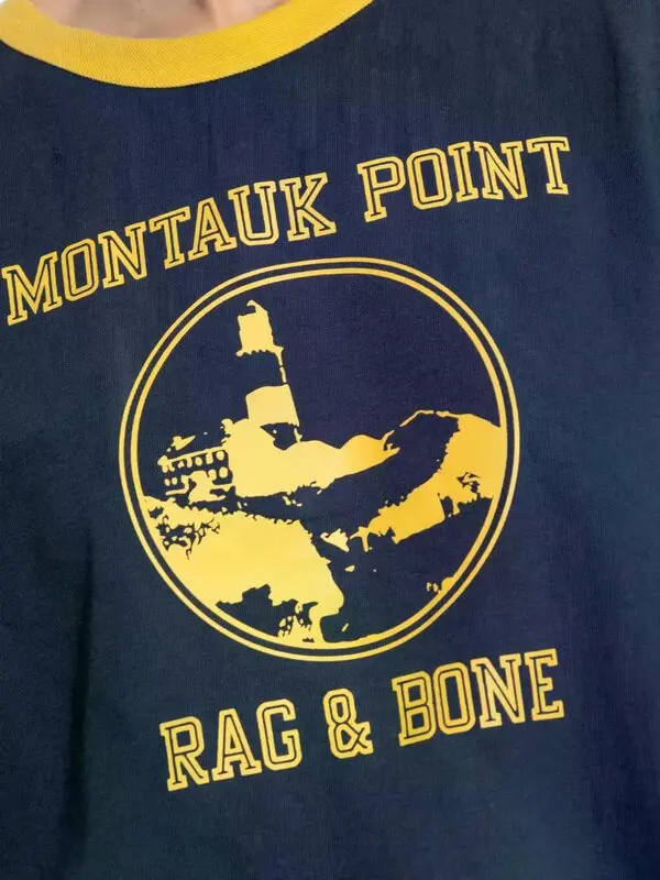 Rag & Bone Montauk Point Graphic T-shirt - Blue