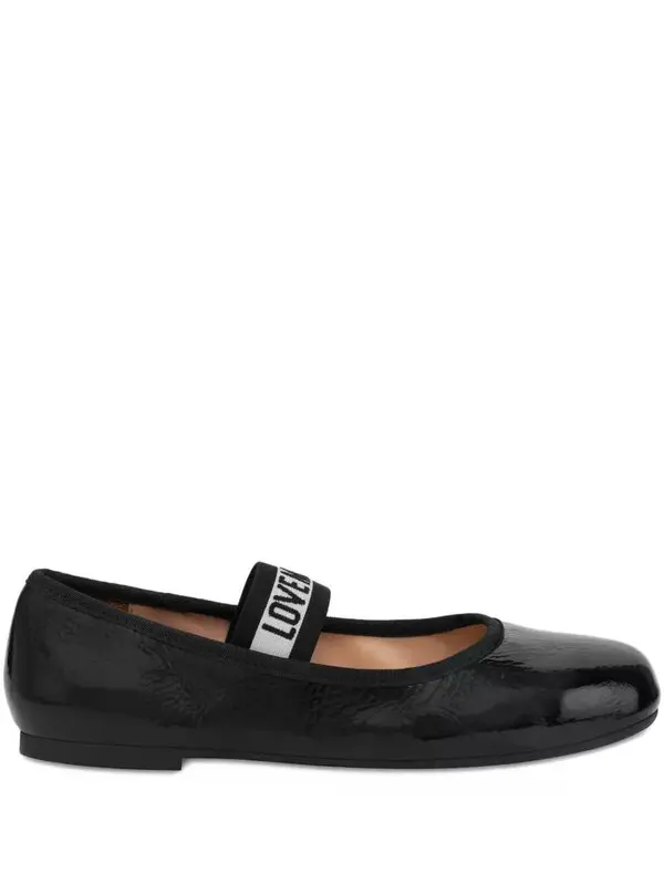 Moschino Logo-jacquard Ballerina Shoes