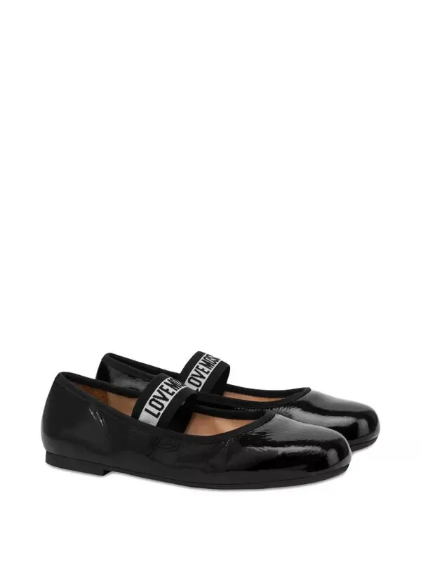Moschino Logo-jacquard Ballerina Shoes