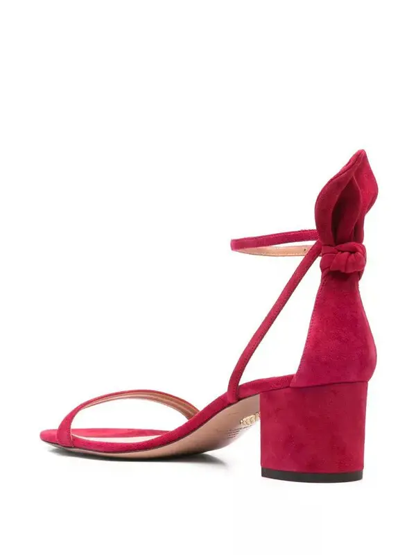 AQUAZZURA 55mm Bow Tie Sandals - Pink