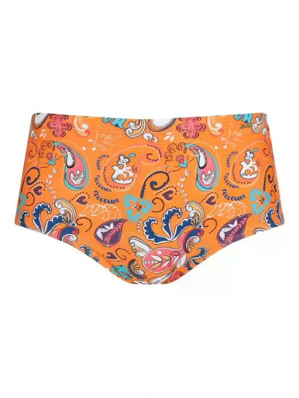 AMIR SLAMA Paisley-print Swim Trunks - Orange
