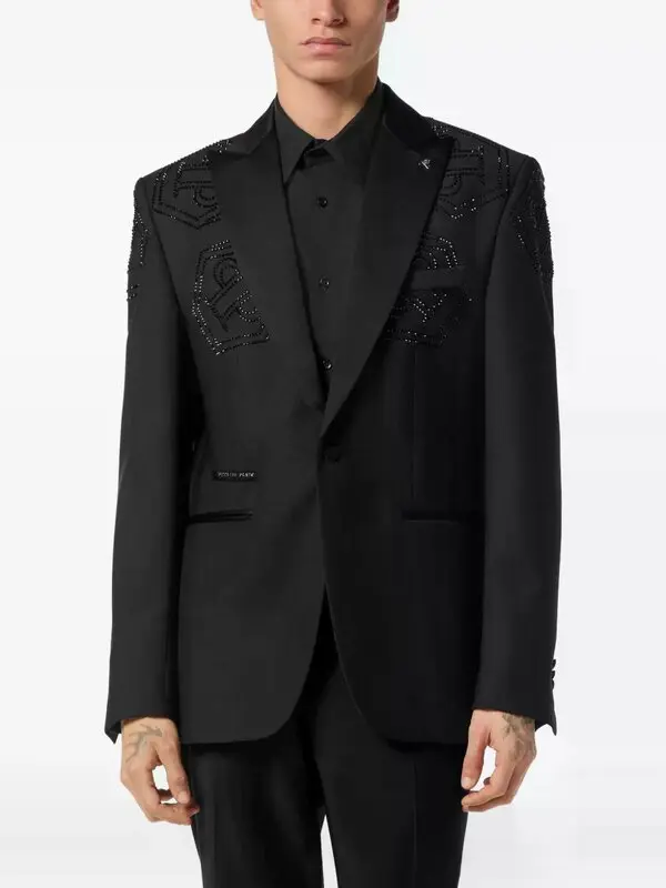 Philipp Plein Rhinestone-embellished Blazer