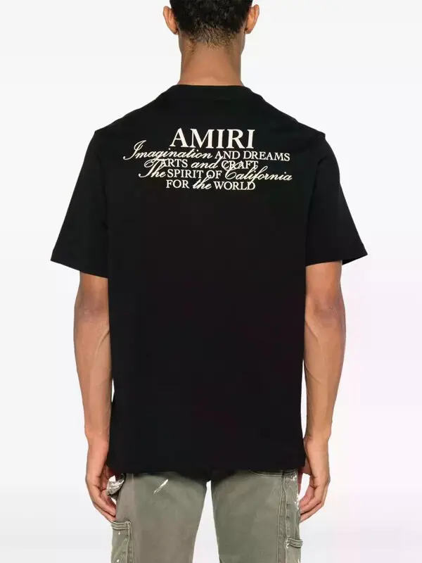 Amiri Slogan-print T-shirt - Black