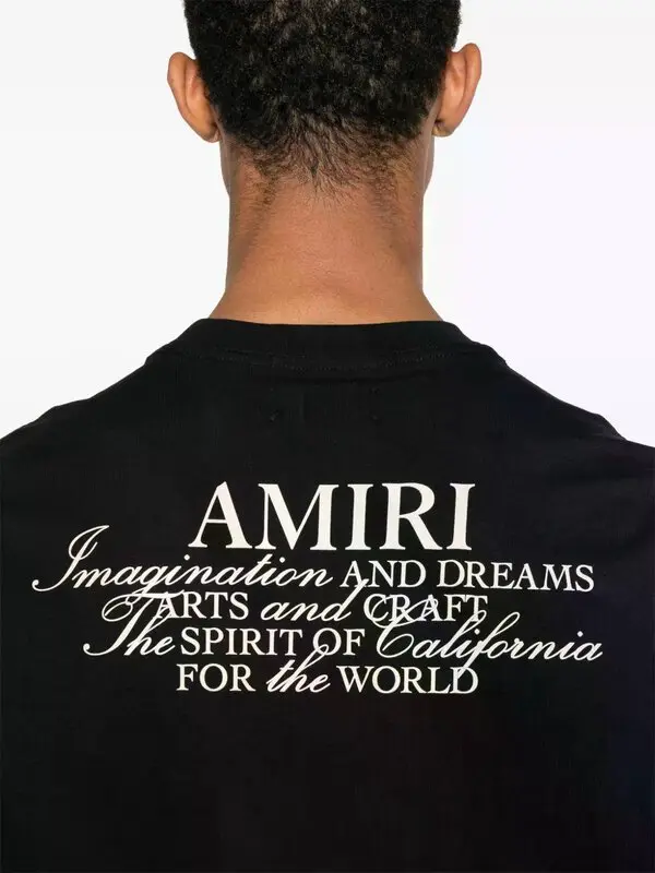 Amiri Slogan-print T-shirt - Black