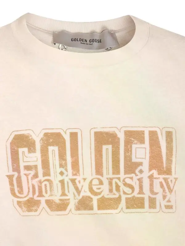 GOLDEN GOOSE Logo-graphic Sweatshirt - Neutrals