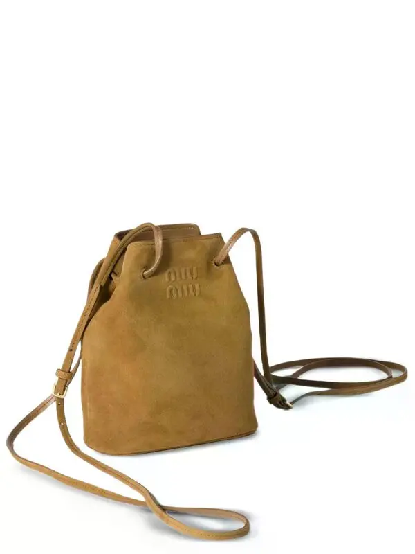 Miu Miu Suede Tote Bag - Green