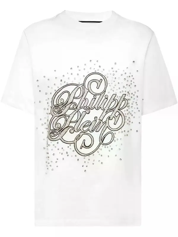 Philipp Plein Crystal-embellished T-shirt - White