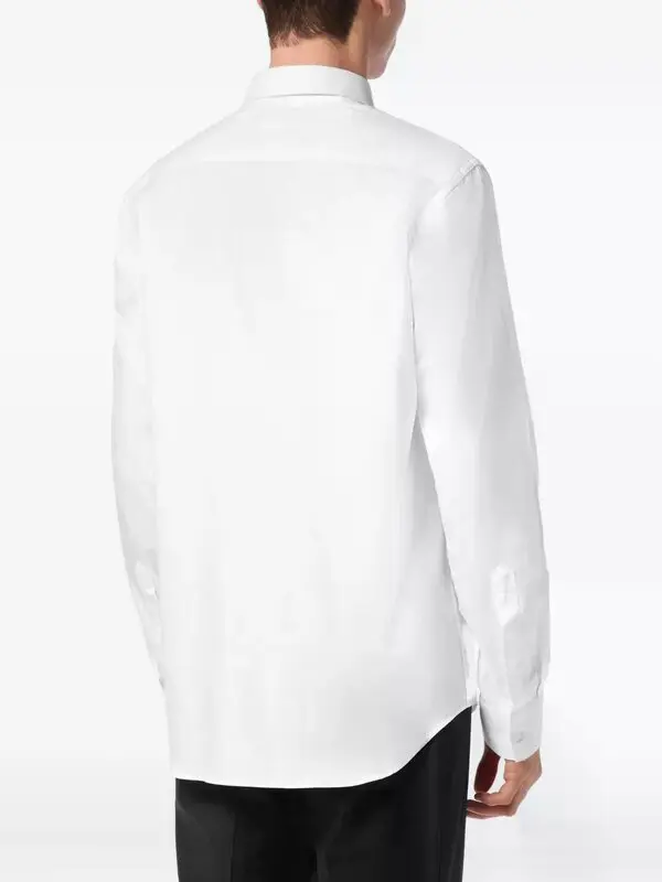 Philipp Plein Skull-embroidered Button-up Shirt - White