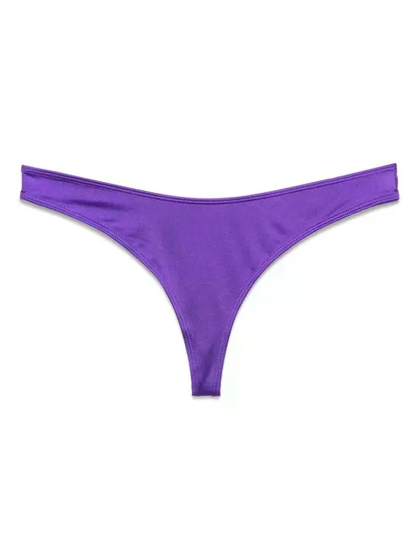 MAISON CLOSE Tanga Bikini Bottom - Purple
