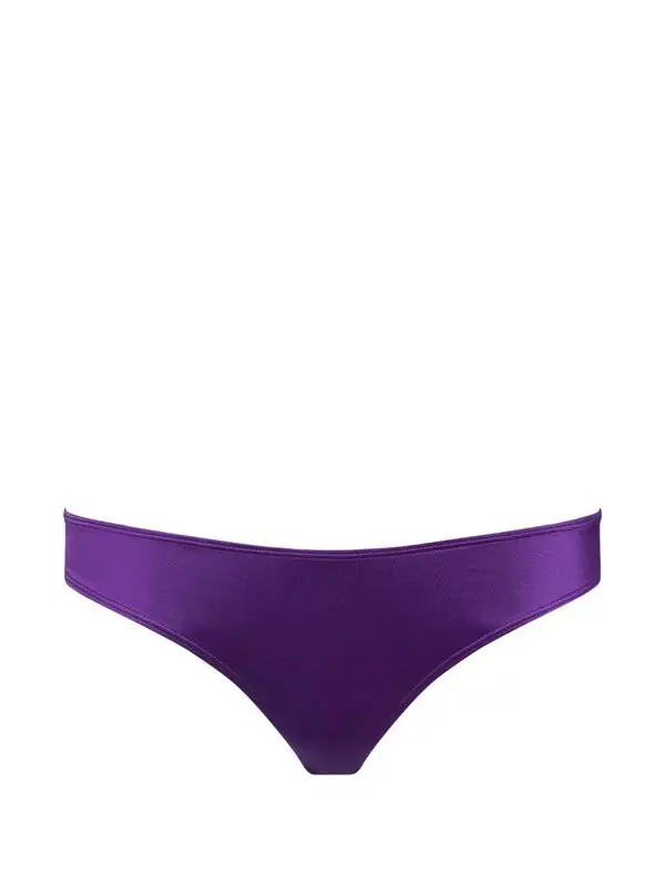 MAISON CLOSE High-cut Bikini Bottoms - Purple