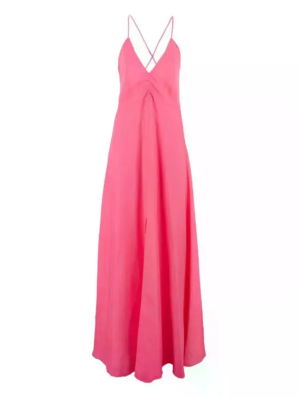 FORTE_FORTE Cross-back Maxi Dress - Pink