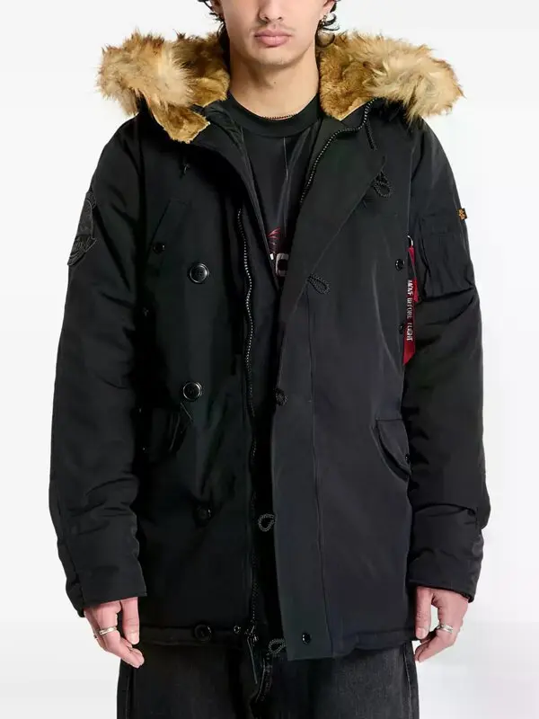 Alpha Industries Explorer Fur-trimmed Parka Jacket