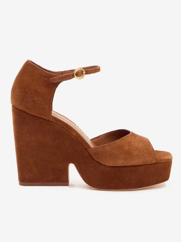REFORMATION Judy Platform Sandal - Brown