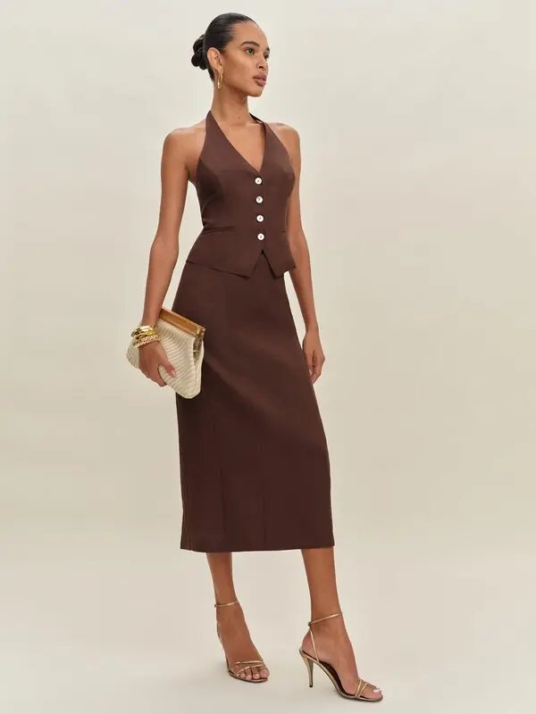 REFORMATION Hazen Linen Two Piece
