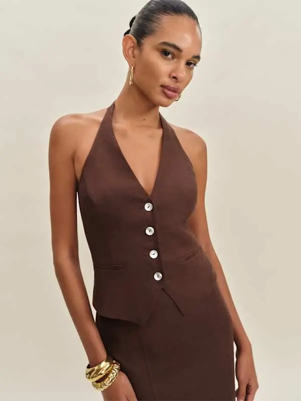 REFORMATION Hazen Linen Two Piece