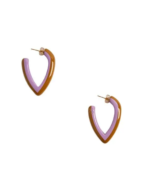 La DoubleJ Dew Bicolor Mini Earrings - Bicolor Lilac