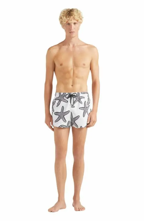 Vilebrequin Starlette Printed Swim Shorts - Blanc