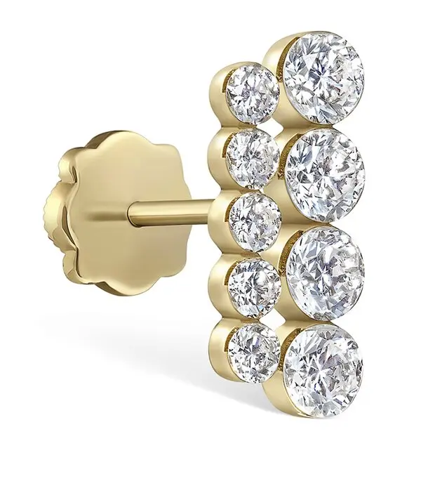 MARIA TASH Apsara Bar Stud Earring - Gold