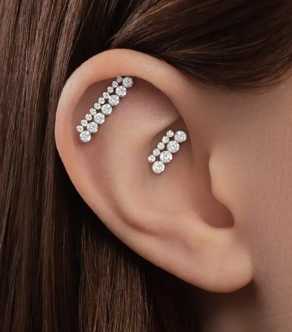 MARIA TASH Apsara Bar Stud Earring - Gold