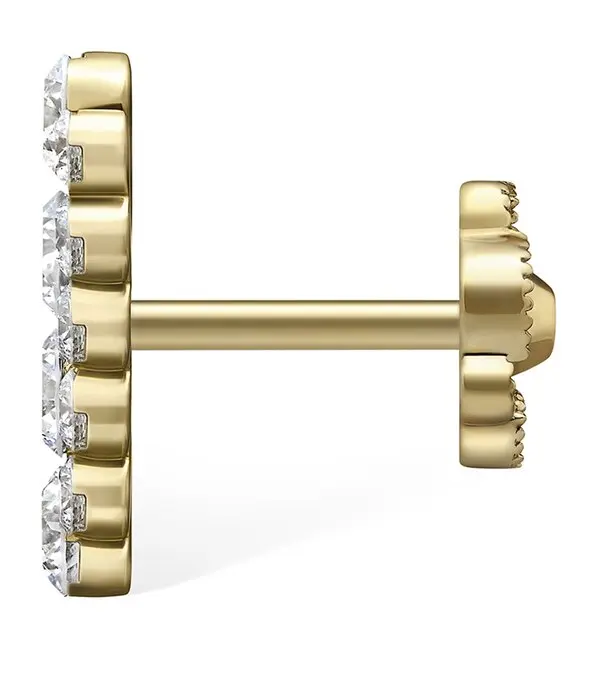 MARIA TASH Apsara Bar Stud Earring - Gold