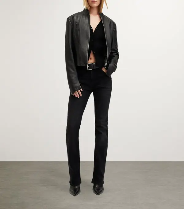 ALLSAINTS Leather Sadler Jacket