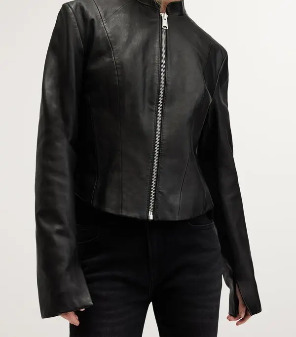 ALLSAINTS Leather Sadler Jacket