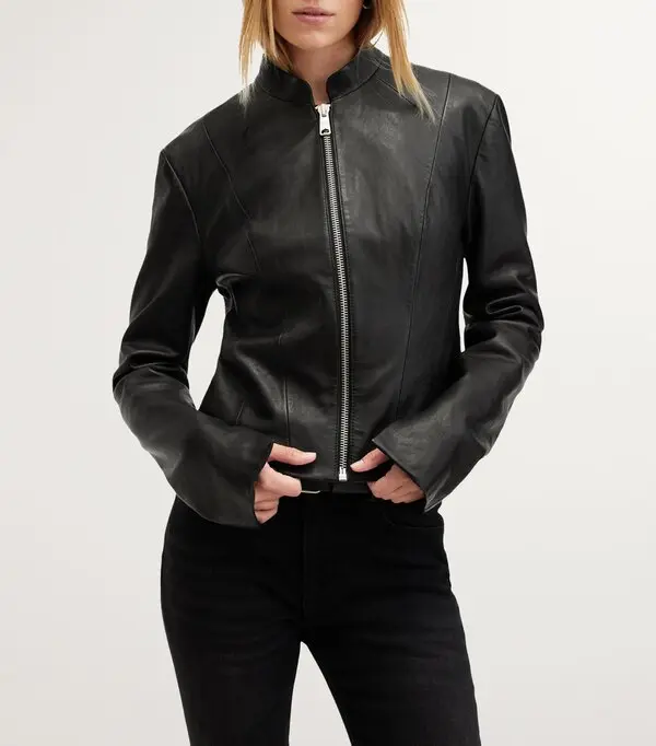 ALLSAINTS Leather Sadler Jacket