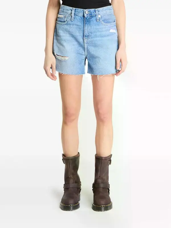 Calvin Klein Distressed Denim Shorts