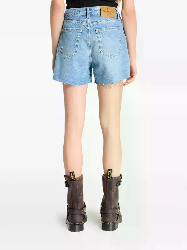 Calvin Klein Distressed Denim Shorts