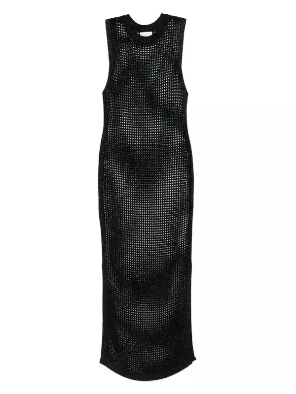 MC2 SAINT BARTH Fishnet Maxi Dress