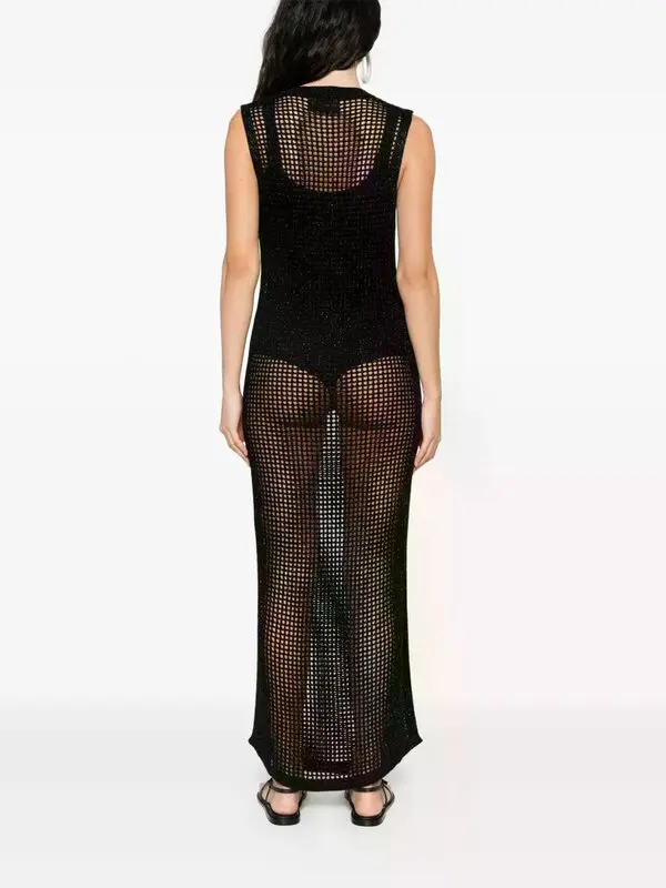 MC2 SAINT BARTH Fishnet Maxi Dress