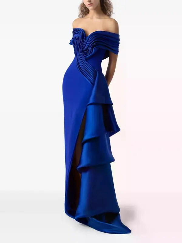 GABY CHARBACHY Off-shoulder Maxi Dress