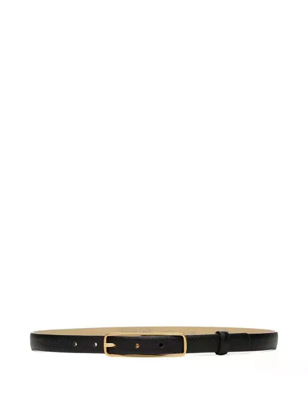POCHE PARIS Leather Belt - Black