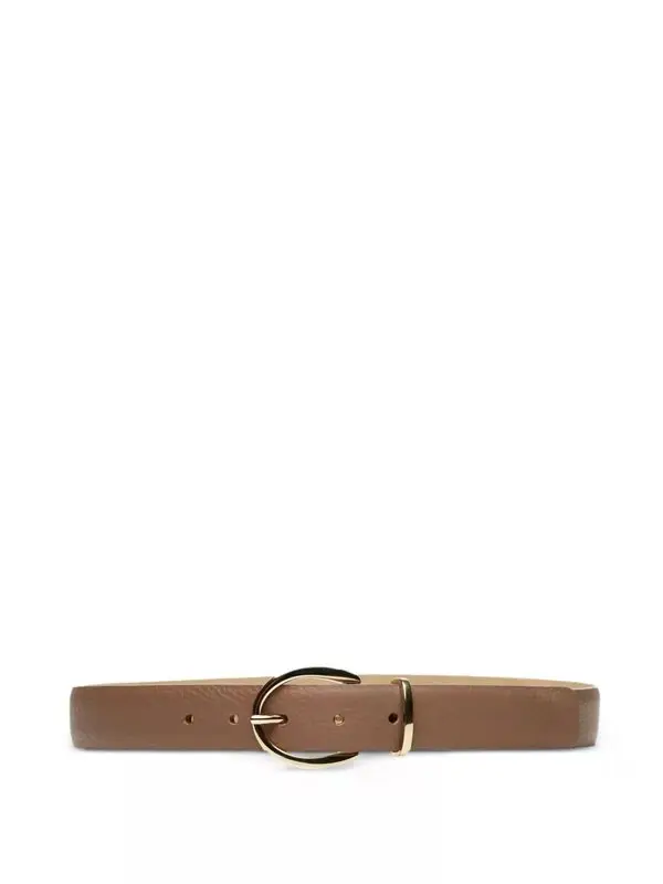 POCHE PARIS Leather Belt - Neutrals