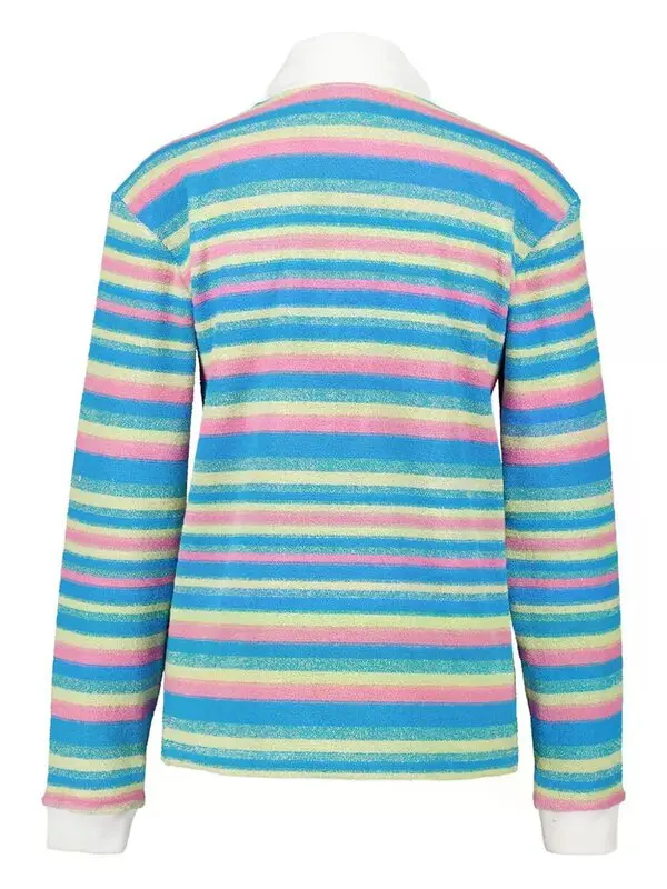 Casablanca Striped Polo Top