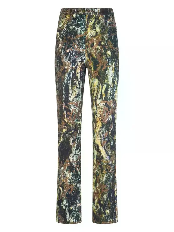 Roberto Cavalli Mable-print Trousers