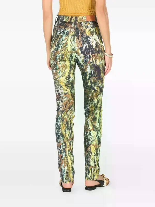 Roberto Cavalli Mable-print Trousers