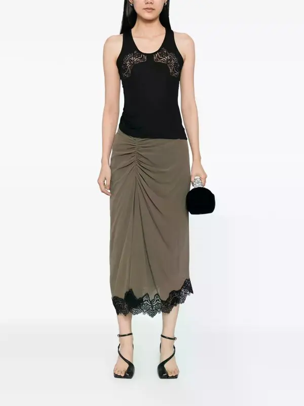 Christopher Esber Lace-trimmed Skirt