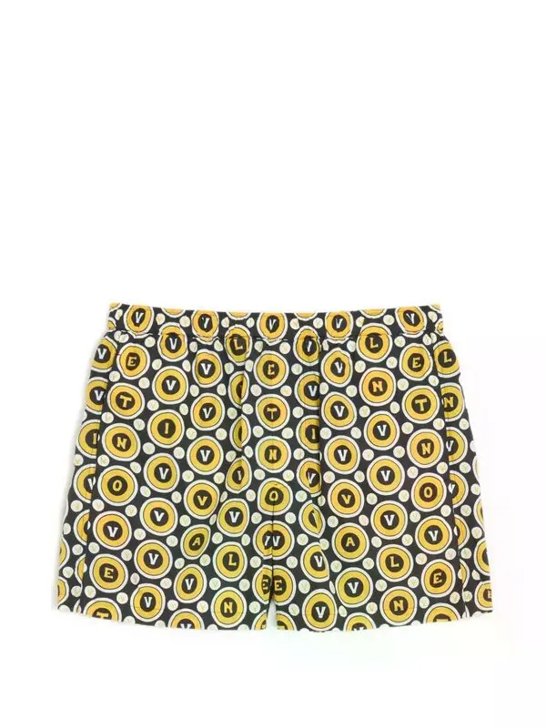 Valentino Garavani Printed Swim Shorts - Black