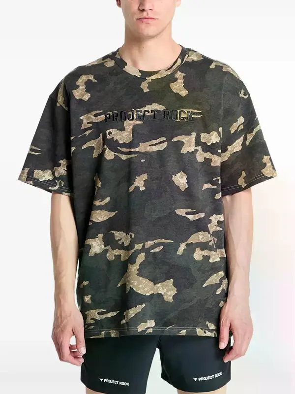 Under Armour Project Rock Camo-print T-shirt